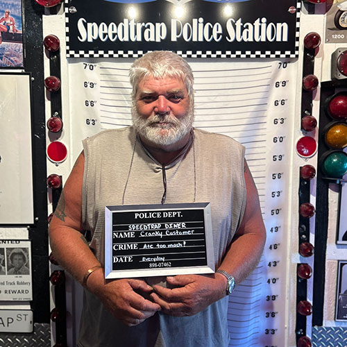 Speedtrap Mugshot Wall - Speedtrap Diner